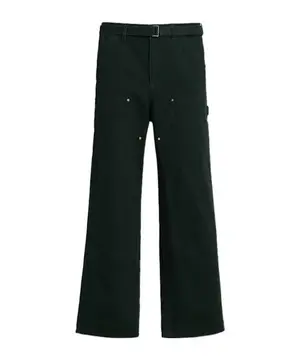 Sacai High-waisted Loose-fitting Pants