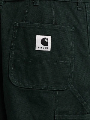 Sacai High-waisted Loose-fitting Pants