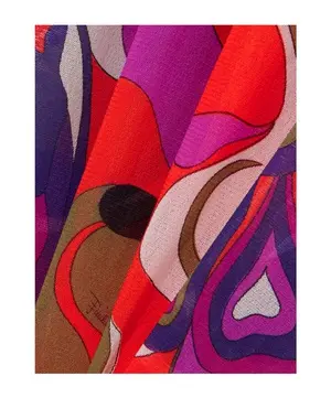 Emilio Pucci Printed Tulle Maxi Dress