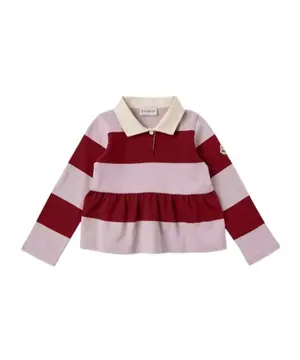 Moncler Striped Colorblock Top - Pink