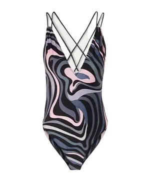 Emilio Pucci Printed Swimsuit - Blue