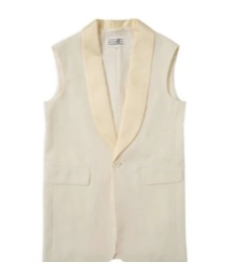 MAISON MARGIELA Buttonfront Vest - Nude