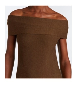 Simkhai Camilla Off-shoulder Wool Midi Dress