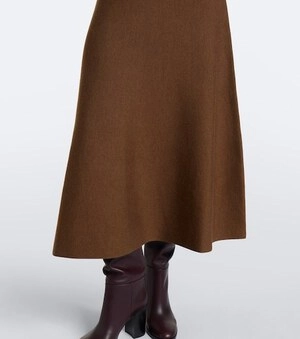 Simkhai Camilla Off-shoulder Wool Midi Dress