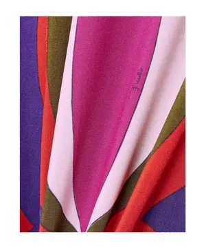 Emilio Pucci Printed Satin Maxi Dress
