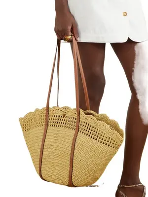 Ulla Johnson Curved Woven Handbag