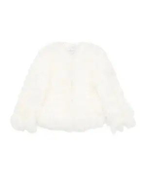ERMANNO FIRENZE Faux-fur Coat - White