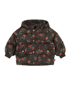 MINI RODINI Printed Down Jacket - Black