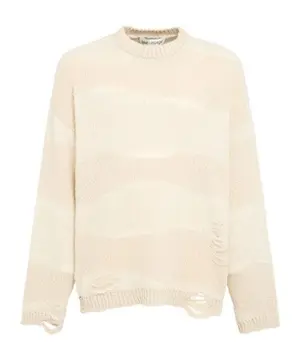 Our Legacy Crew Neck Pullover With Ripped Details