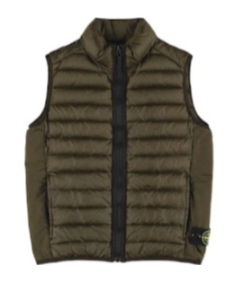 Stone Island Logo Vest - Brown