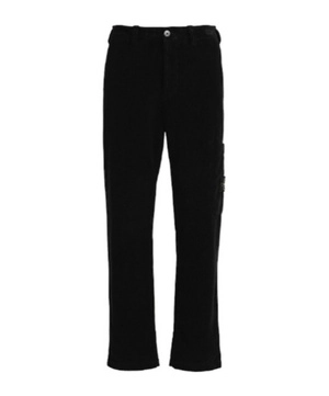 Stone Island Mid-rise Straight-leg Trousers - Black