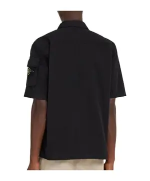 Stone Island Stretch Cotton Twill Shirt