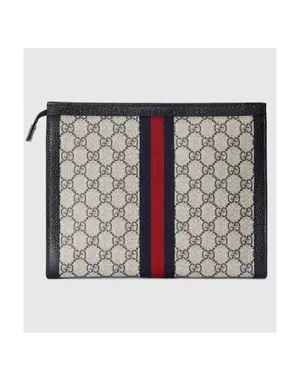 Gucci Mini Ophidia Gg Supreme Clutch Bag