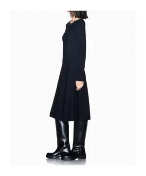 Armani Exchange Long-sleeved, Mid-length, Round-neck Dress