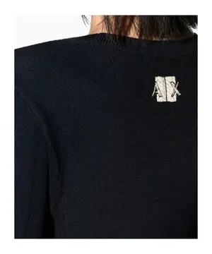 Armani Exchange Long-sleeved, Mid-length, Round-neck Dress