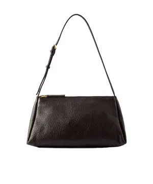 Calvin Klein Textured-leather Shoulder Bag - Black