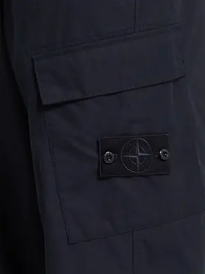 Stone Island Wide-leg Trousers With Side Pockets