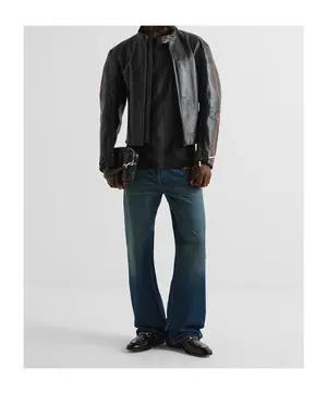 Gucci Standcollar Leather Jacket