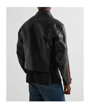 Gucci Standcollar Leather Jacket