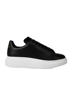 Alexander McQueen Oversized Leather Trainers - Black