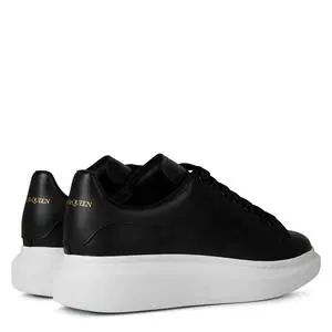 Alexander McQueen Oversized Leather Trainers - Black