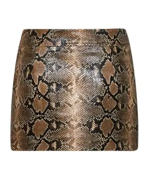 ERMANNO FIRENZE Snake-print Mini Skirt