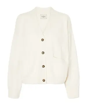 Le Kasha Organic Cashmere Cardigan - White
