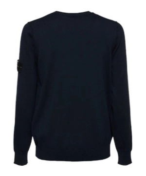 Stone Island Crew Neck Sweatshirt With Long Sleeves - Black