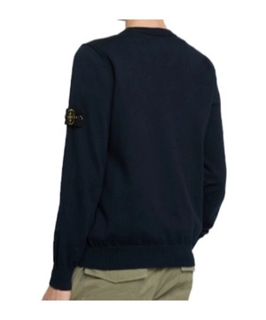 Stone Island Crew Neck Sweatshirt With Long Sleeves - Black