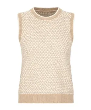 Varley Jenson Geometric-knit Sweater - Nude