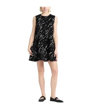Marni Sleeveless Colorblock Flared Dress