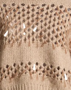 Brunello Cucinelli Solidcolor Appliqué Cashmere Sweater