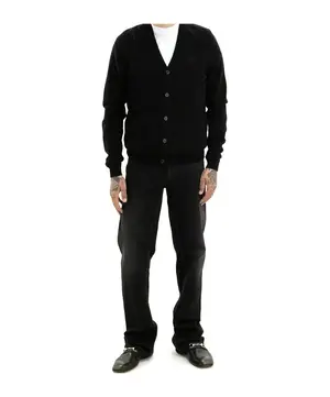 Gucci V-neck Logo Cardigan