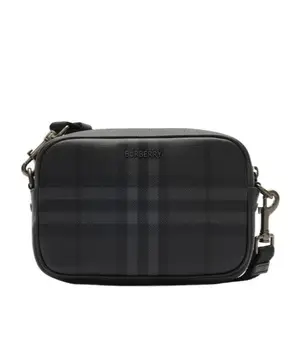 Burberry Mini City Check Crossbody Bag - Iron-gray