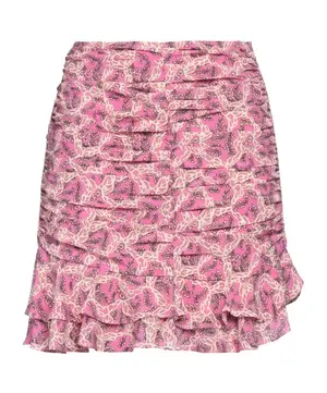 Isabel Marant Étoile Multicolored Pleated Skirt - Fuchsia