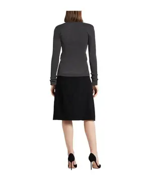 Brunello Cucinelli Solid-color Wool V-neck Knit T-shirt