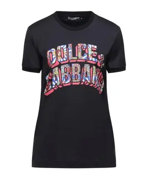 Dolce & Gabbana Printedlogo Shortsleeve Tshirt - Black