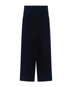 Giorgio Armani Double-darted Velvet Trousers
