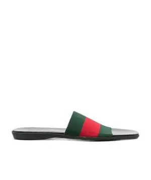 Gucci Flat Slide Sandals - Black