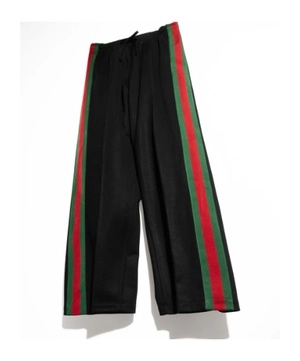 Gucci Silk Cotton Sportswear Pants With Web