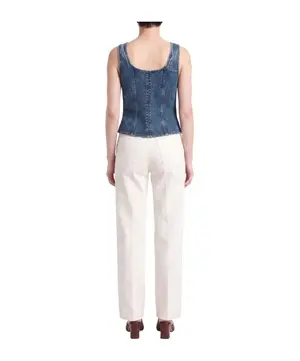 Rag & Bone Sleeveless Denim Cropped Top