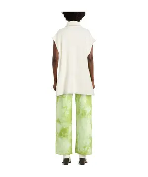 GANNI Solid-color Lightweight Knit Short-sleeve Top