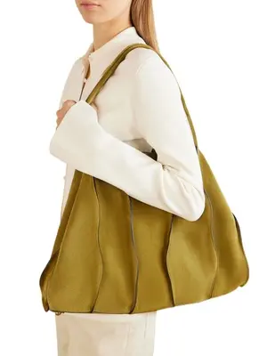 Ulla Johnson Suede Tote Bag With Painted Edges