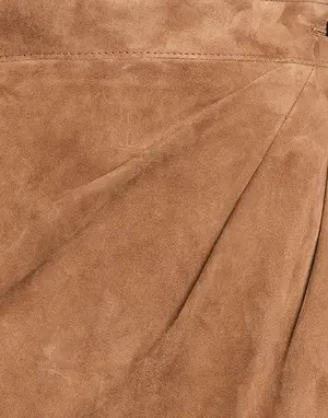 Max Mara Solidcolor Suede Skirt