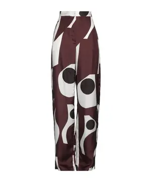 Max Mara Multicolor Wideleg Pants - Red