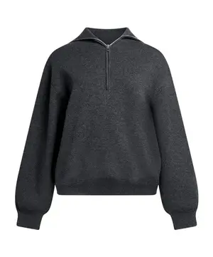 Balenciaga Solid-color Thick Knit Top - Black