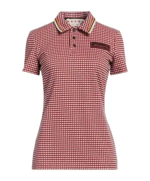 Marni Plaid Shortsleeve Top - Red