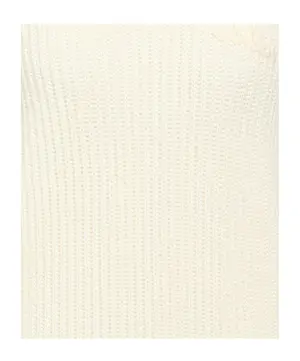 Chloé Two-tone Paneled Knit Turtleneck Sweater - Ivory