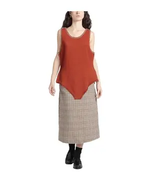 Marni Solidcolor Cashmere Sleeveless Knit Top