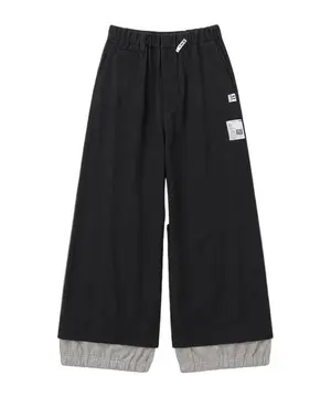 Mihara Yasuhiro Logo-detail Casual Trousers - Black
